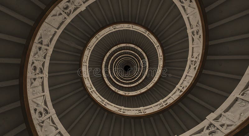 Spiral Staircase Architecture Perspective Abstract Design and Pattern ...