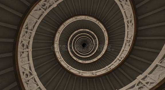 Spiral Staircase Architecture Perspective Abstract Design and Pattern ...