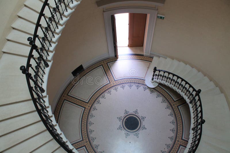 Spiral staircase stock image. Image of door, stair, interior - 74298179