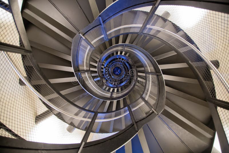 Spiral Staircase Bottom View Stock Image - Image of background, spiral ...
