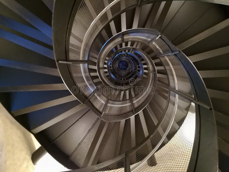 Spiral Staircase Bottom View Stock Image - Image of background, spiral ...