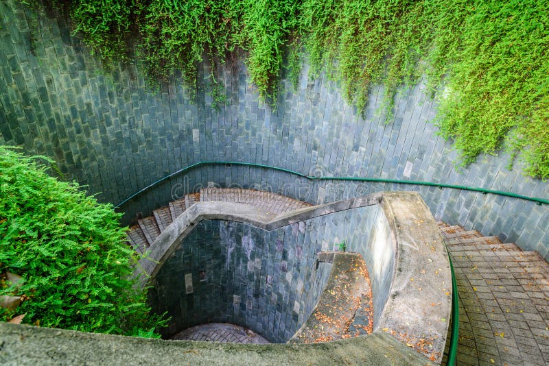 Spiral Staircase at Daytime in Fort Canning Park, Singapore Stock Image ...