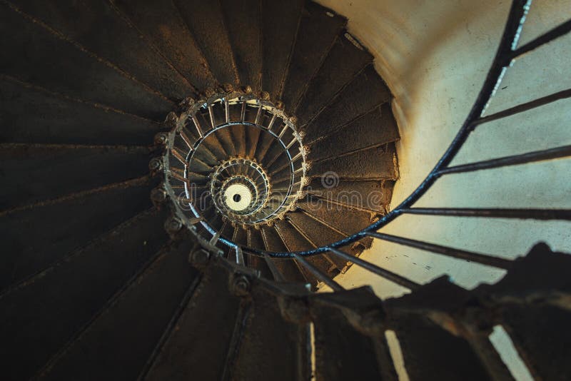 Spiral Staircase Going Upwards Stock Image - Image of stairway ...