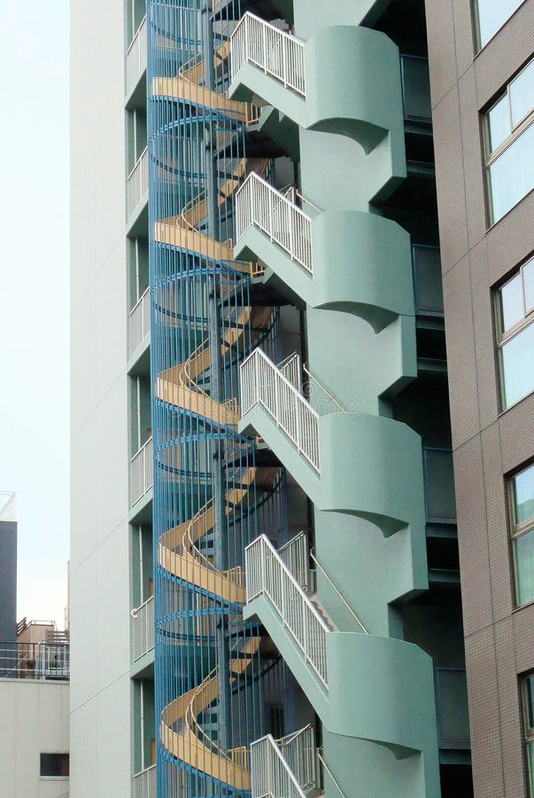 Spiral staircase stock photo. Image of stairs, shelter - 68675736