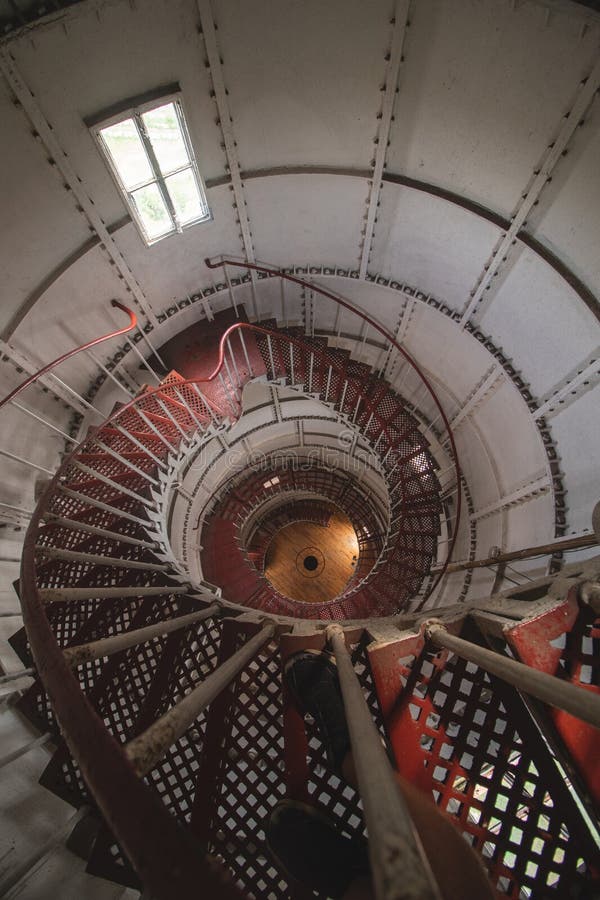 Spiral Staircase in the Old Lighthouse in Poti, Georgia Stock Image ...