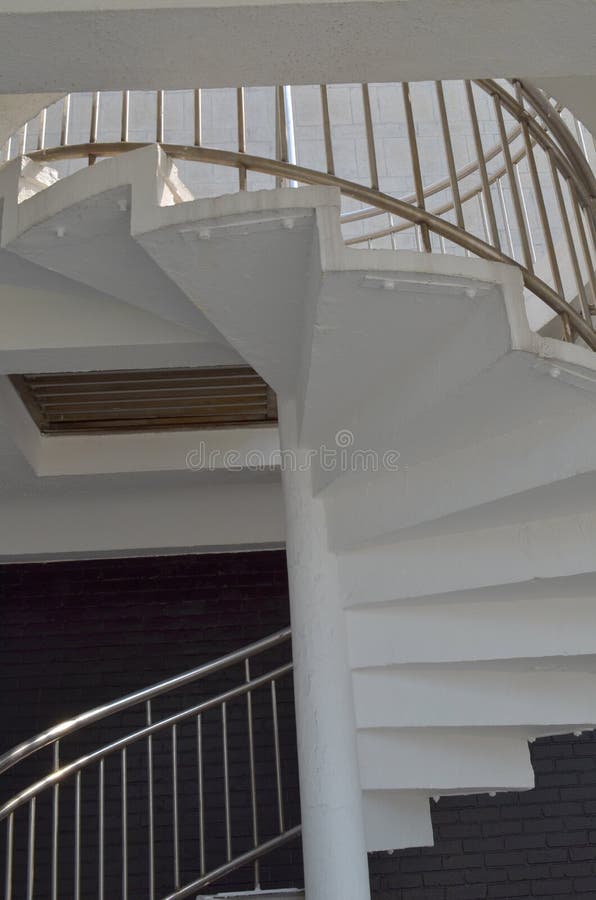 The Spiral Staircase Outside the Park, Hk Stock Image - Image of rotate ...