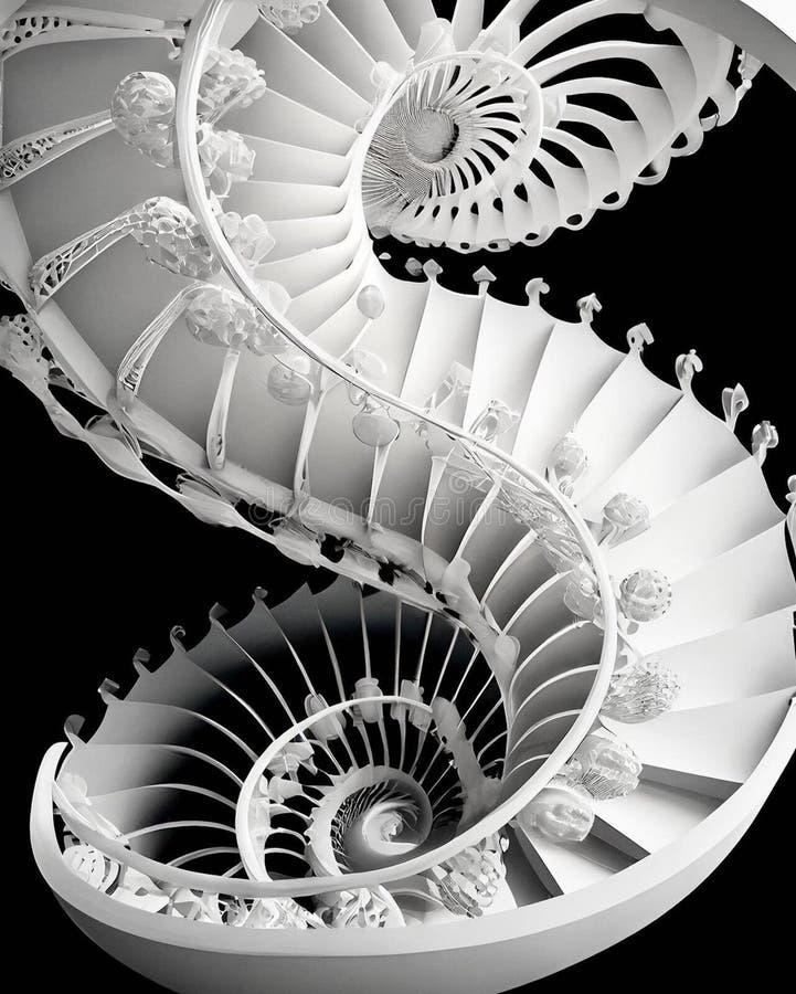 Spiral Staircase Drawing Stock Illustrations – 124 Spiral Staircase ...