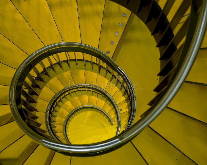 Spiral Staircase Perspective Stock Image - Image of handrail, jbeil ...