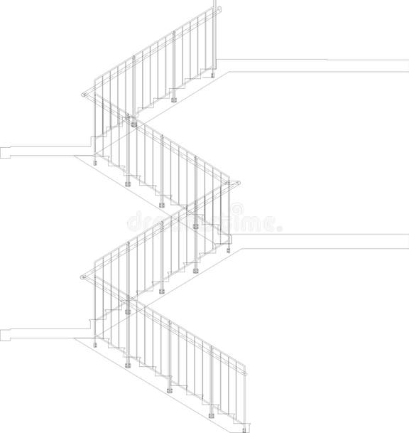 Staircase Profile Vector Stock Illustrations – 135 Staircase Profile ...