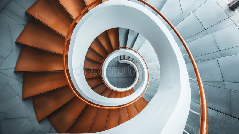 A Spiral Staircase that Twists and Turns through Multiple Floors Giving ...