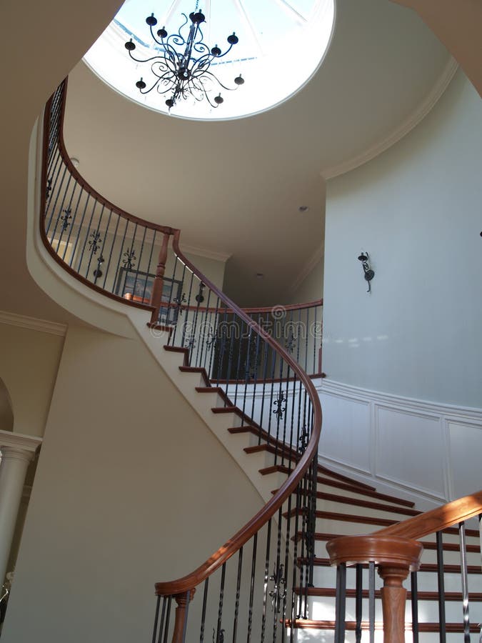Spiral stairs stock photo. Image of stairs, modern, home - 1588284