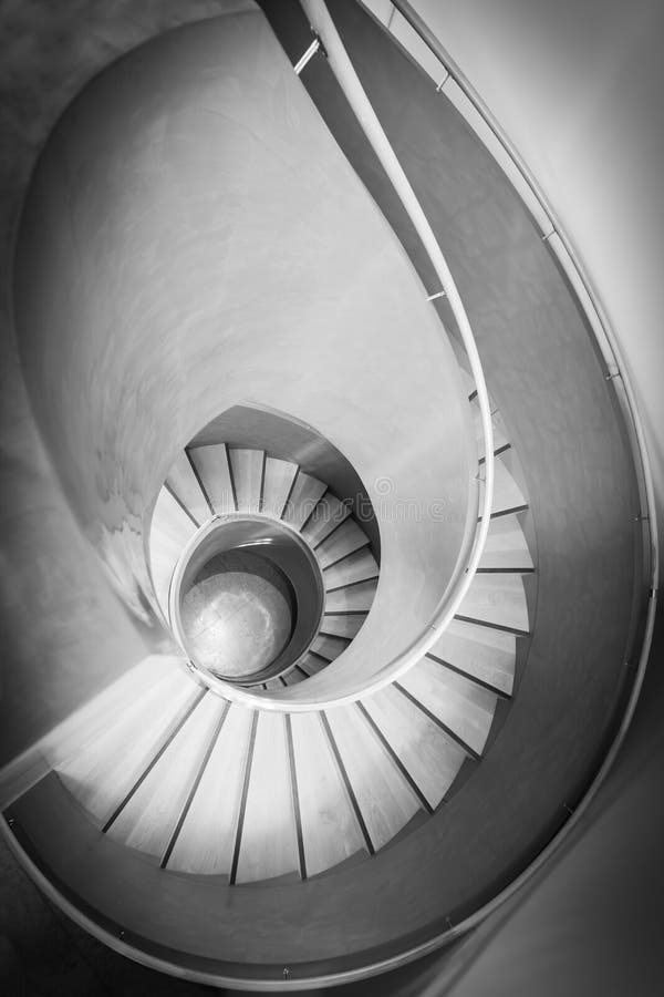 Spiral Stairs Black White Stock Photos - Download 1,124 Royalty Free Photos