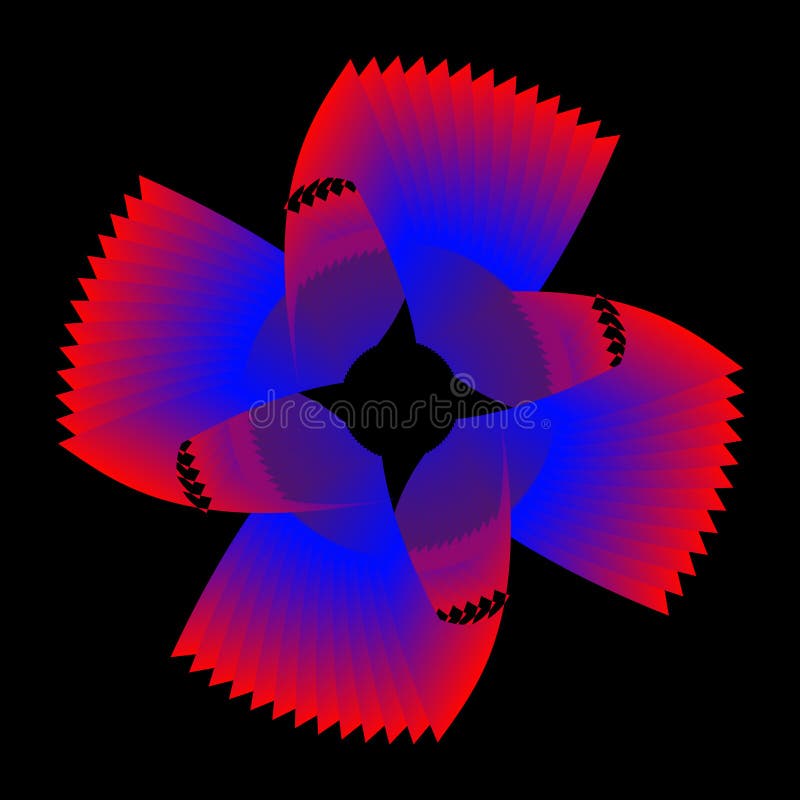 Spiral Star Grid Vector Image with Circular Transition Stock Vector ...
