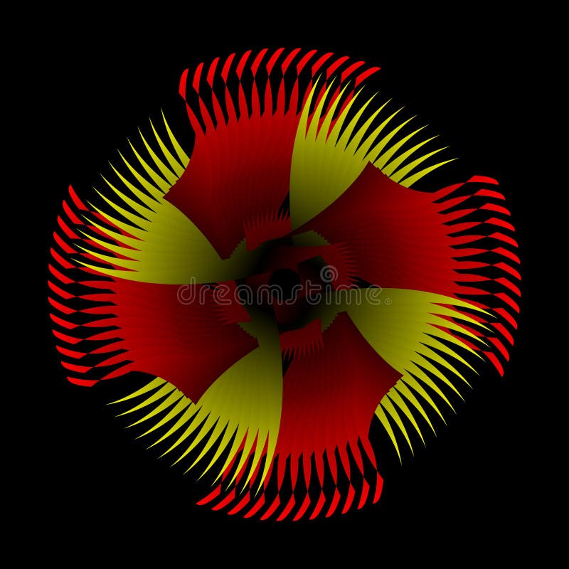 Spiral Star Grid Vector Image with Circular Transition Stock Vector ...