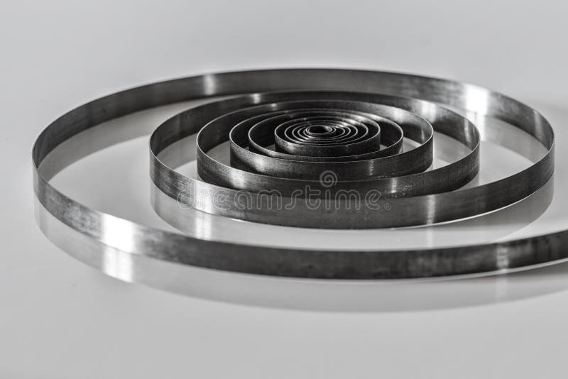 Spiral steel spring stock photo. Image of mainspring - 145171868