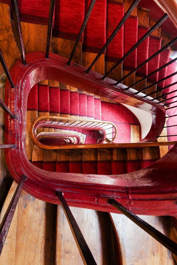 Spiral steps in old house stock image. Image of helical - 32121599