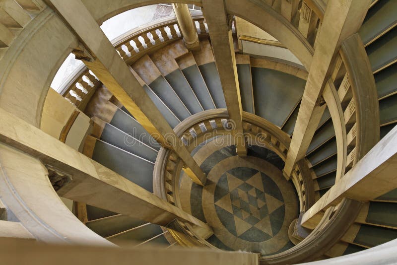 Spiral Staircase at the Law Library in the Iowa State Capitol Stock ...