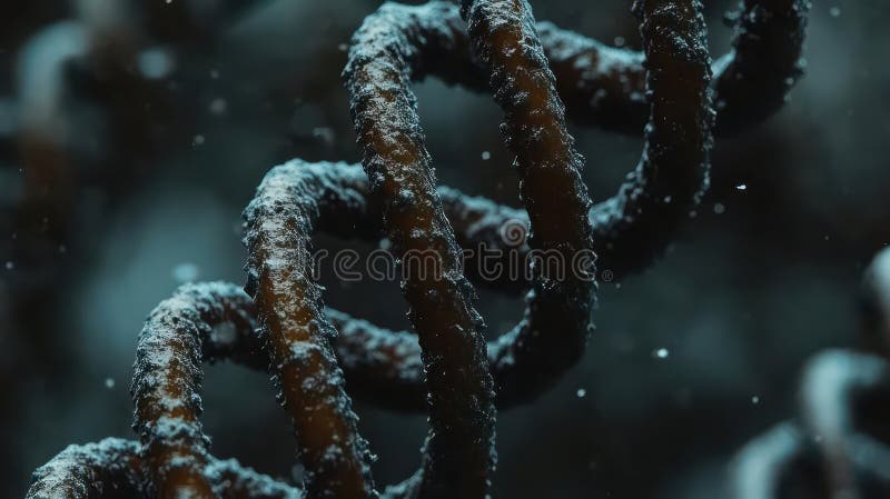 Spiral Structure, Microscopic View Stock Illustration - Illustration of ...