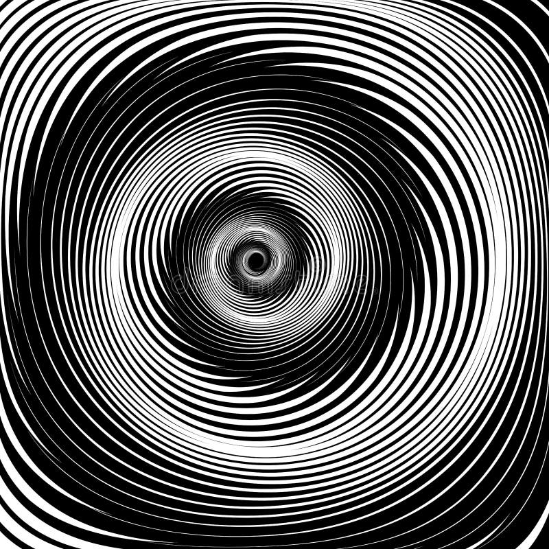 Spiral Swirl Motion. Vortex Illusion Stock Vector - Illustration of ...