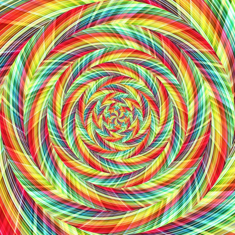 Spiral Swirl Pattern Background Abstract, Graphic Zigzag Stock Illustration - Illustration of ...