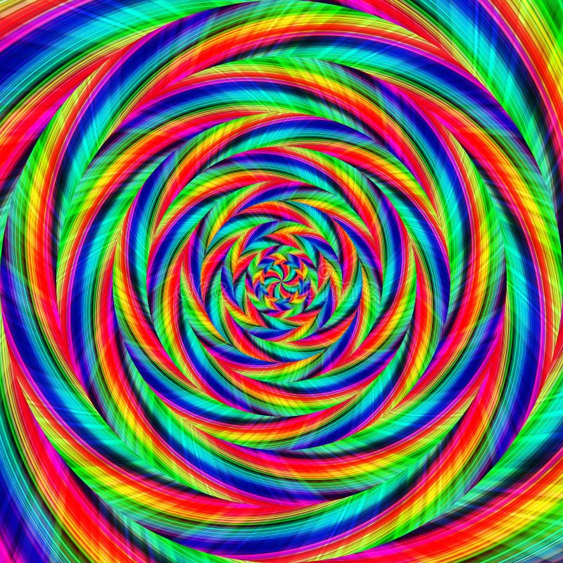 Spiral Swirl Pattern Background Abstract, Illusion Wallpaper Stock ...