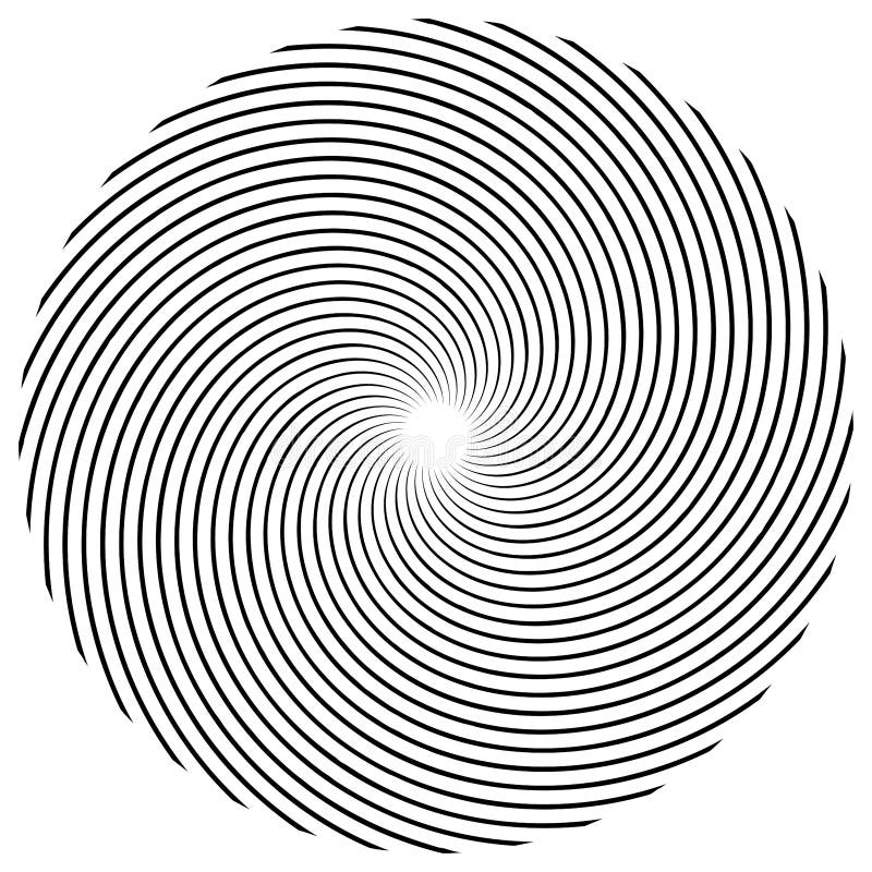 Spiral, Swirl, Twirl Element. Cochlear, Vortex, Vertigo Design Shape ...