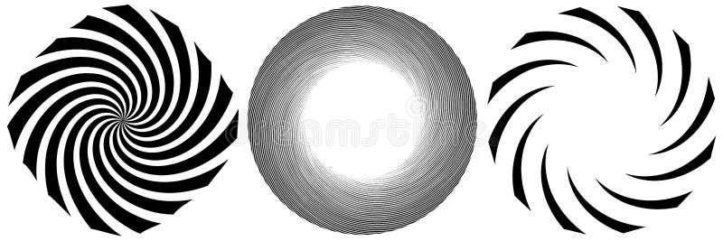 Spiral, Swirl, Twirl Element. Cochlear, Vortex, Vertigo Design Shape ...