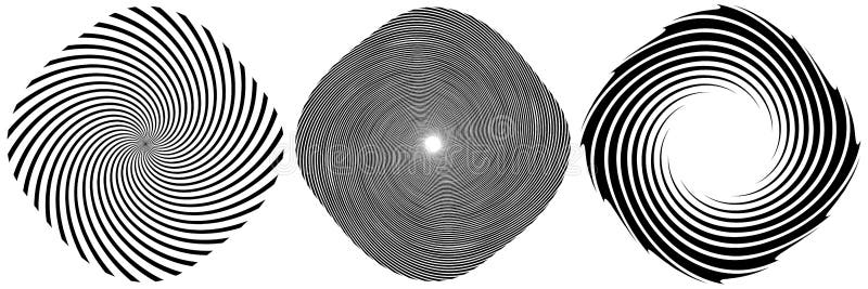Spiral, Swirl, Twirl Element. Cochlear, Vortex, Vertigo Design Shape ...