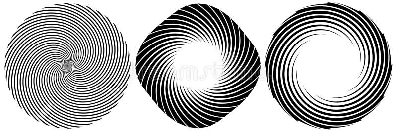 Spiral, Swirl, Twirl Element. Cochlear, Vortex, Vertigo Design Shape ...