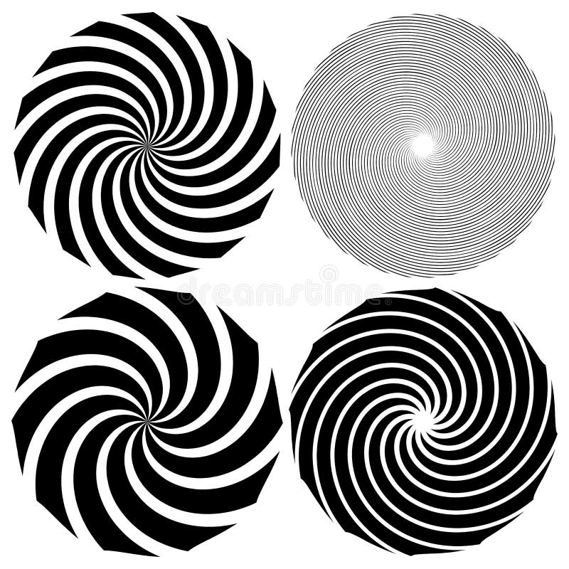 Spiral, Swirl, Twirl Element. Cochlear, Vortex, Vertigo Design Shape ...