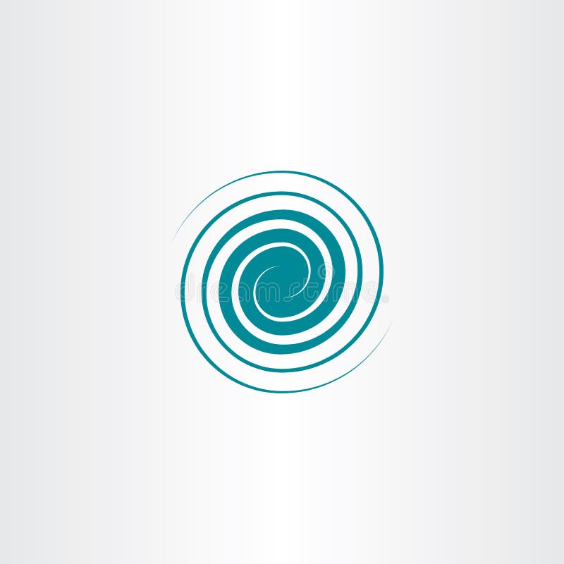 Spiral Swirl Vector Icon Wave Design Stock Vector - Illustration of ...
