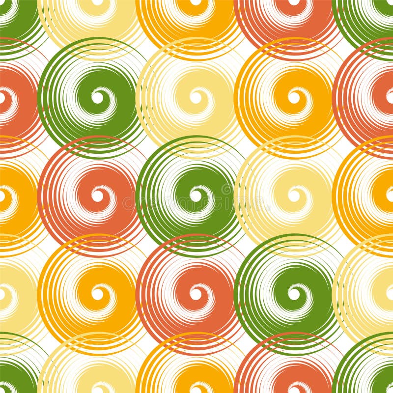 Spiral Swirls Complicated Seamless Pattern Vector Design. Stock Vector ...