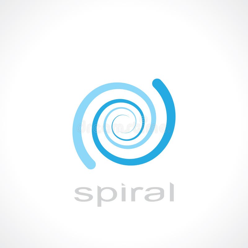 Blue Spiral Symbol