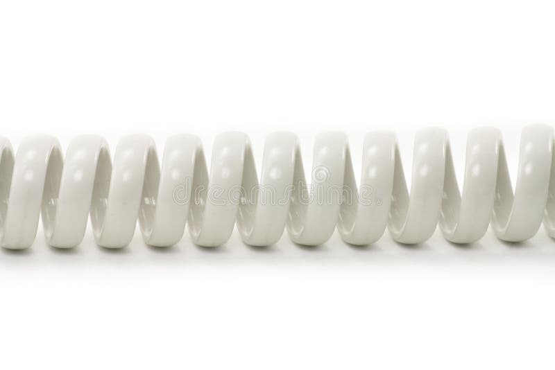 Spiral Telephone Cable stock image. Image of call, wire - 5380265