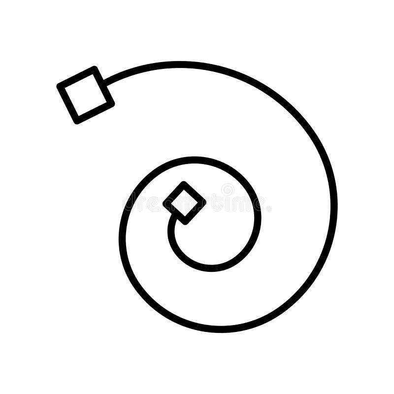 Spiral Tool Icon Vector Isolated on White Background, Spiral Too Stock ...