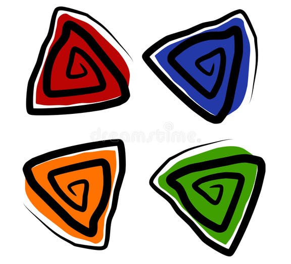 Spiral Triangle Shapes Icons Stock Illustrations – 123 Spiral Triangle ...