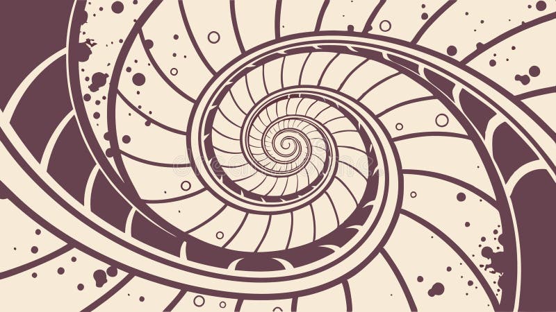 Spiral Tunnel Pattern Design, Abstract and Hypnotic Background Element ...