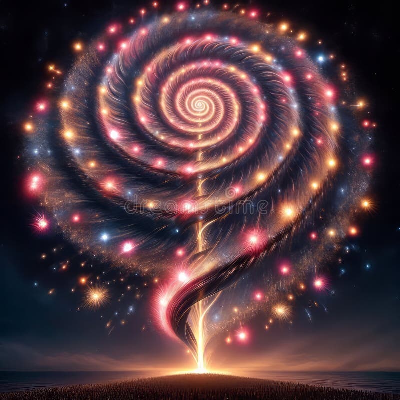 65 96. Spiral Vertical Shells_ Large, Spheri Stock Illustration ...