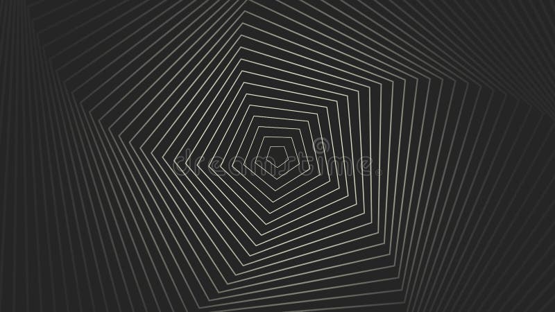 Spiral and Vertigo Retro Hexagons and Lines Pattern Stock Video - Video ...