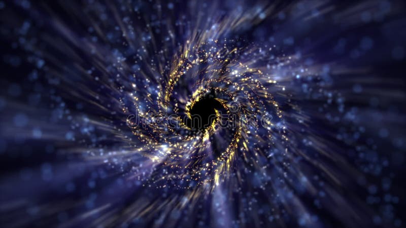 Spiral Vortex of Galaxy Stars and Particles Background Stock Video ...