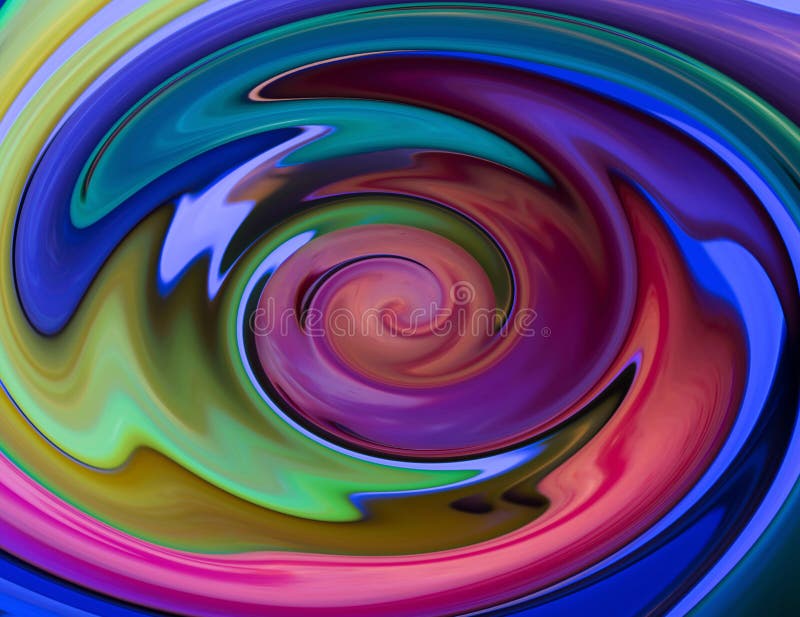 Spiral Water Texture Crimson Yellow Blue Gradient Bright Bewitching ...