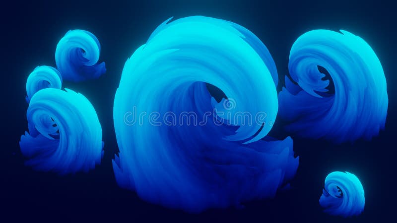 Spiral Wave 3d Abstract Element Rendered Illustration Stock Photo ...