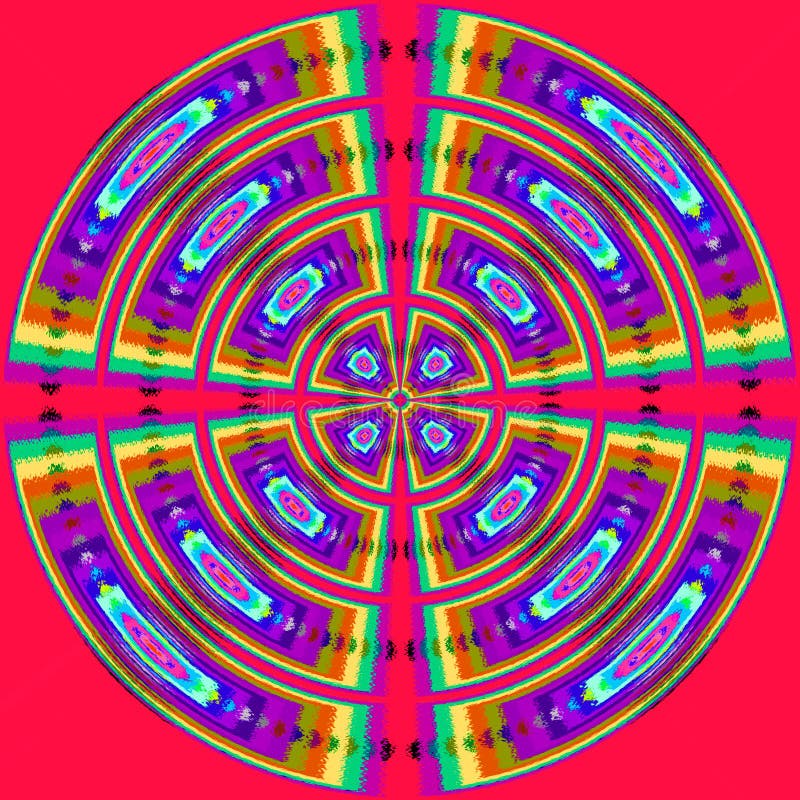 Spirale Psychédélique Rouge Illustration Stock - Illustration du ...