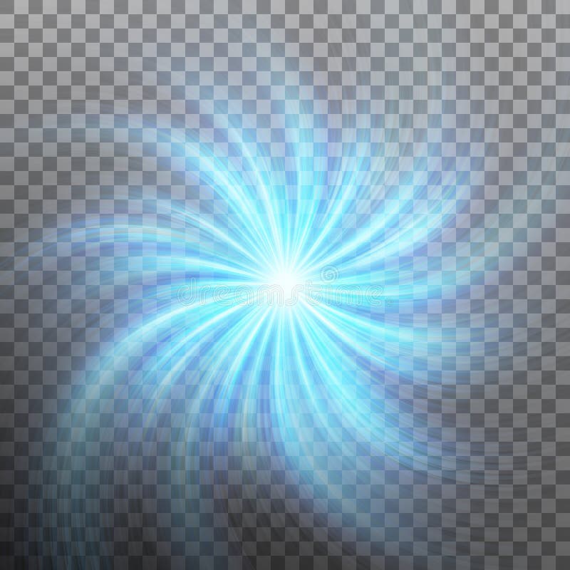 Spiraling Blue Vortex Isolated on Transparent Background. EPS 10 Vector ...