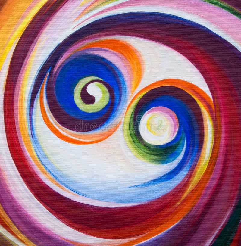 Spiraling circle stock photo. Image of multicolored, vibrant - 46415474