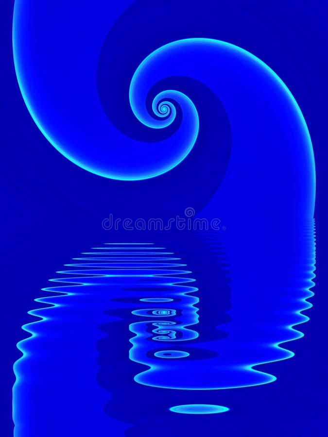 Pattern and Design in Royal Blue with Neon Glowing Edges Stock ...