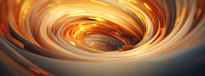 Spiraling Extruded Design in a Mesmerizing 3D. AI Generative Stock ...