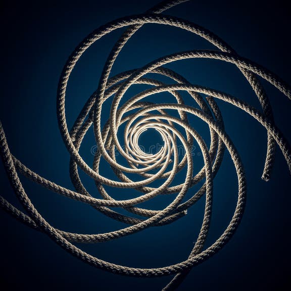 A Spiraling Pattern of Intertwining Ropes Creates an Optical Illusion ...