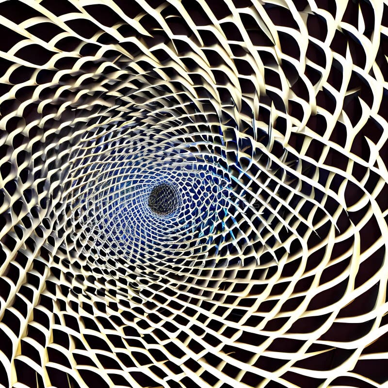 Spiraling Shapes II: Another Image of a Geometric Pattern Created with ...