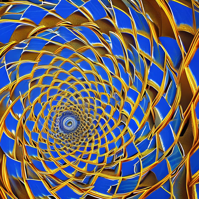 Spiraling Shapes II: Another Image of a Geometric Pattern Created with ...